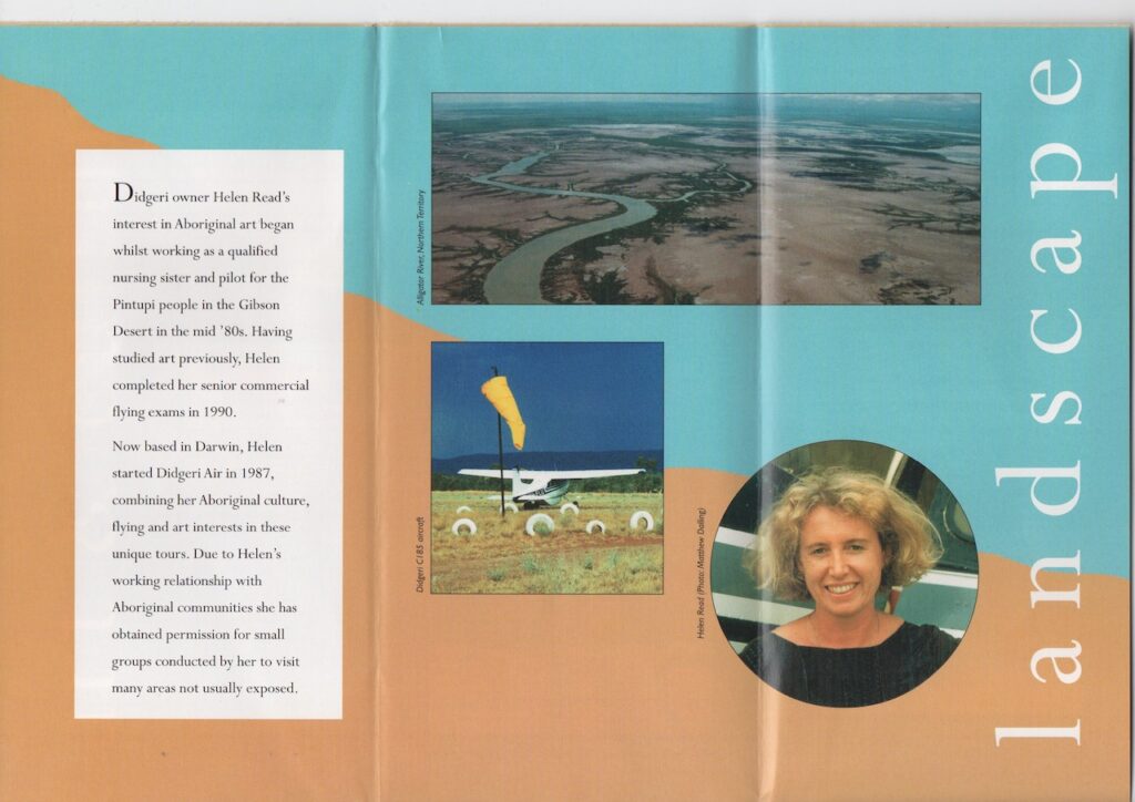 Australian Aboriginal Art Tours Didgeri Air pamphlet Circ.1999 Page 5/6 ...